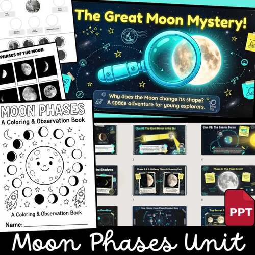 Moon Phases Oreo Activity Cut and Paste | Worksheets Poster Slides ...