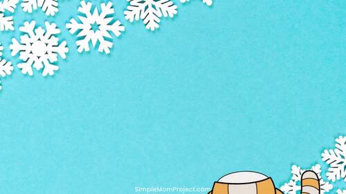 Winter Cat Craft | Printable Cut and Glue Activity for Kids | TPT