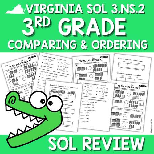 Comparing & Ordering Whole Numbers | VA SOL 3.NS.2 | 3rd Grade Virginia ...