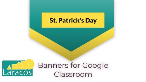 St. Patrick's Day Animated Banners/Headers for Google Classroom by Laracos