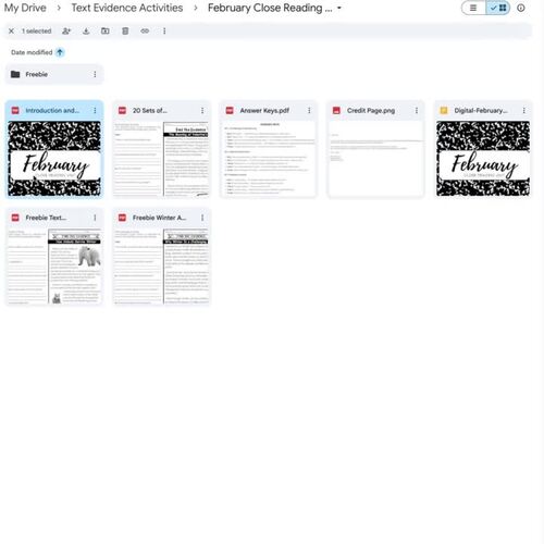 February Close Reading Informational Text| Text Evidence | Grades 3 4 5