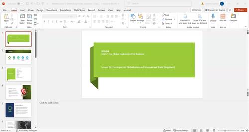 BBB4M INTERNATIONAL BUSINESS - INTRO TO GLOBALIZATION 3 LESSONS ...