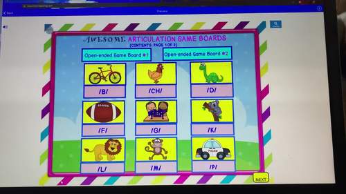 38 Awesome Articulation GAME BOARDS Boom Cards | TpT