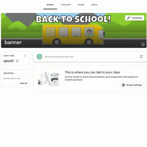 Banner headers clipart - back to school banners - google classroom banners
