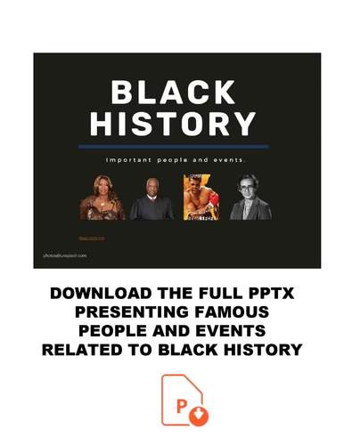 Famous Black Americans. Black History Month. Biography. Research.
