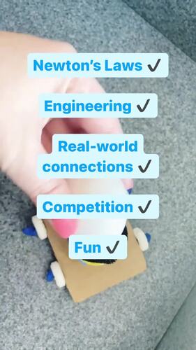 Newton's Laws of Motion Project Force and Motion STEM Activity Physical ...