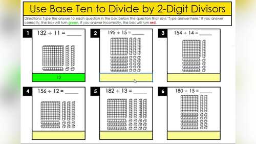 Investigate Division Printable and Digital Activities 5.NBT.6 | TPT