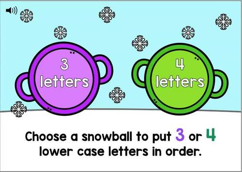 ABC Order for Lower Case Letters Boom Cards™ | TPT