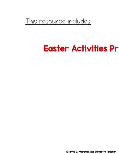 Christian Easter Activities | Biblical Easter Activities Upper Elementary