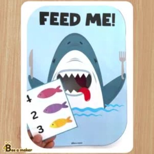 Shark - fish counting flisat insert or trofast insert by Bee a maker