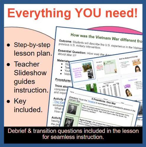 Vietnam War vs. World War II: A Complete US History Lesson | TPT