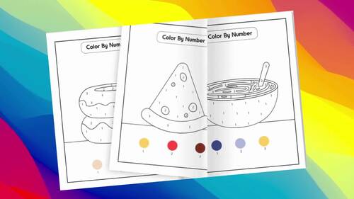 41 Printable Color by Number Coloring Pages for Kids, Toddlers, And ...