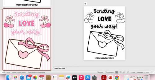 Valentine Sending Love - Appreciation Poster, Card, & Student Writing