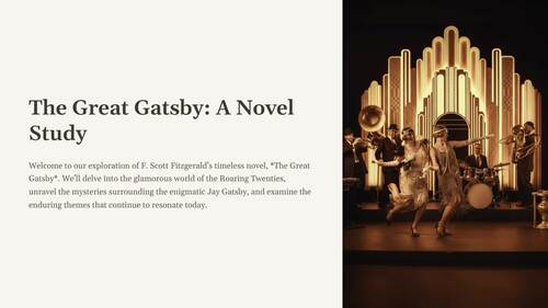 THE GREAT GATSBY by F. Scott Fitzgerald * Narrated ELA Literature Video
