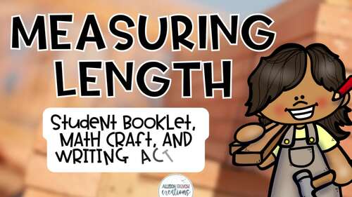 3rd Grade Ruler Measurement Booklet, Math Craft, Worksheets, & Writing ...