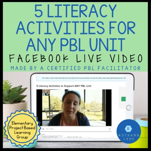5 Literacy Activities to Support ANY PBL Unit by RuthAnn Lane | TPT