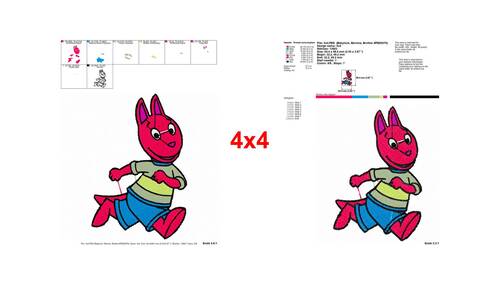 The Backyardigans - Tyrone The Moose And Uniqua The Pink Creature ...