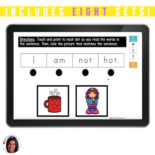 Point and Read Phonics Boom Cards BUNDLE Decodable by Miss DeCarbo