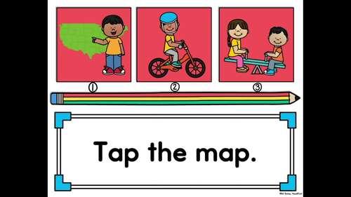 CVC Decodable Sentences Interactive Phonics Slides for Kindergarten