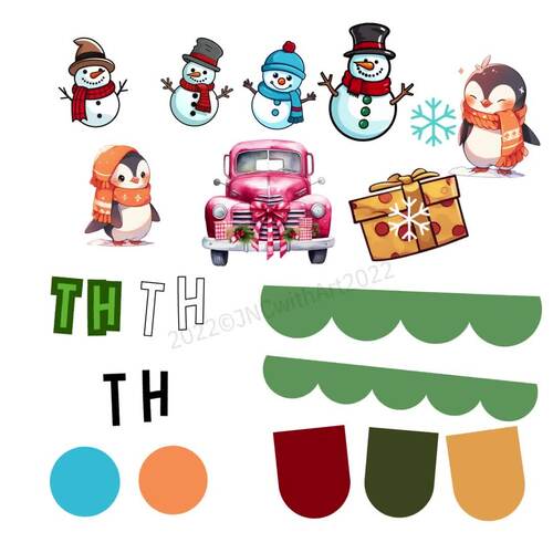 Hello Winter Bulletin Board Kit, Christmas Classroom Door Decor, Editable