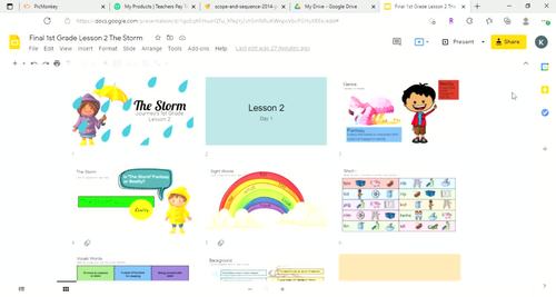 Journeys 1st Grade Lesson 2 "The Storm" Google Slides by Katie's Creations