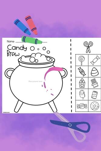 Candy Brew & Pumpkin Stew | Halloween Fine Motor Scissor Skills Craft ...
