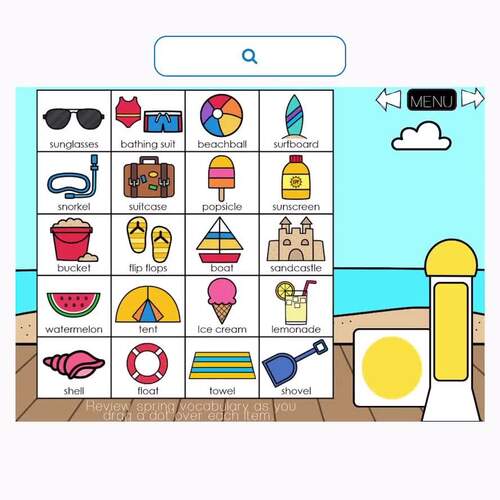 Summer Language Activity | Boom Cards for Speech by Speechin Made Easy