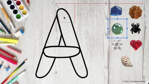 Digital Loose Parts Alphabet and Numbers - FRENCH and ENGLISH - on ...