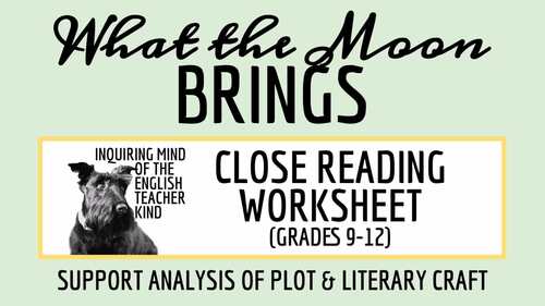 "What the Moon Brings" by H.P. Lovecraft Critical Reading Analysis ...