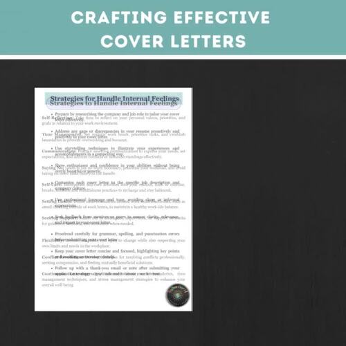 Crafting Effective Cover Letters by Behavioral Concepts Store | TPT