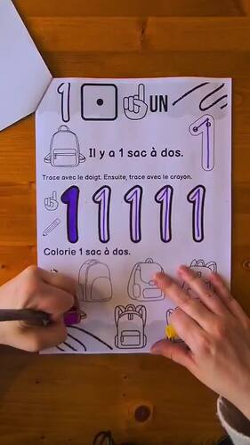 BACK TO SCHOOL | NUMBERS 1 - 5 + SCHOOL SUPPLIES VOCABULARY IN FRENCH ...