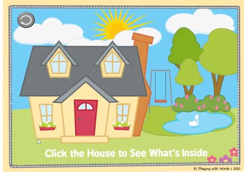 My House - Places, Actions and Objects in the House - BOOM CARDS™