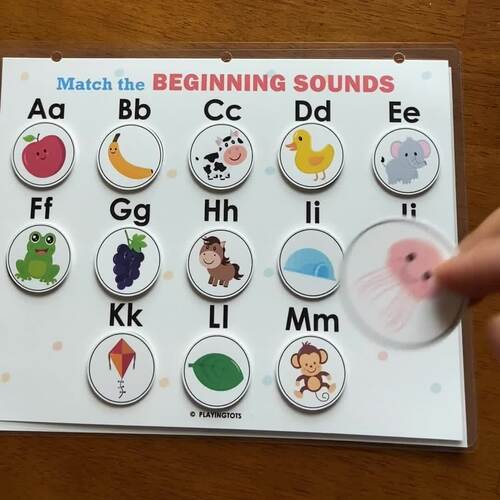 Beginning Sounds Matching, Alphabet Matching, Preschool, Kindergarten ...