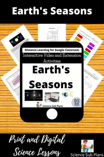 Earth's Seasons: Interactive video and activities- Distance Learning