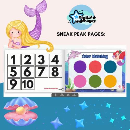 Busy Binder for Toddler and Preschool l Under the Sea Adventures Busy Book