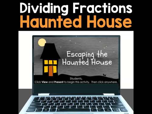 Digital Dividing Fractions Practice Halloween Activity by Rise over Run