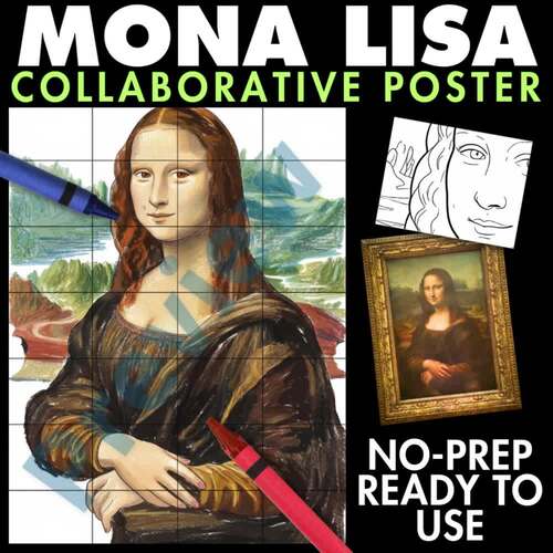 Mona Lisa Collaboration Poster Activity Leonardo da Vinci Renaissance ...