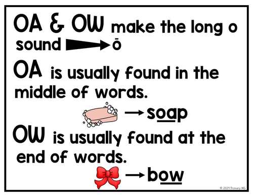 OA and OW Phonics Lesson | Google Slides | PowerPoint | Vowel Teams OA ...