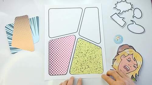 Comic Book Template Graphic Novel Craft Creative Writing Activity ...