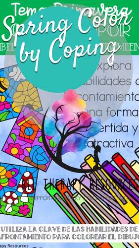 SPRING COUNSELING ACTIVITIES - Color by COPING SKILLS Coloring ...