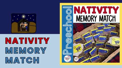 Christian Christmas Activities - NATIVITY MEMORY MATCH by Preschool SOS