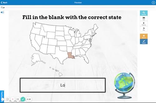 Name the U.S. State on the MAP! Activity | Digital Task Cards | TPT