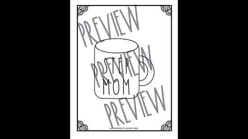 Mother's Day Mug Craft Writing Activity All About My Mom Farmhouse ...