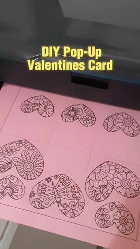 DIY Pop-Up Valentine's Day Cards –5 Printable Coloring Templates w ...
