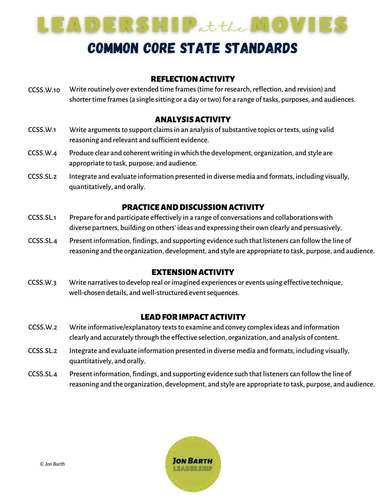 Lincoln Movie Guide with - Questions - Activities - Leadership Worksheets
