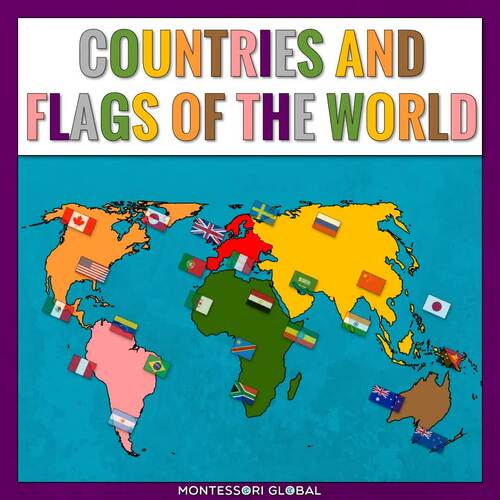 Montessori Countries and Flags of the World by Montessori Global