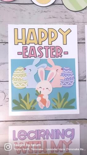 Easter Posters | Hoppin' Class Theme by Taught By Tatum | TPT