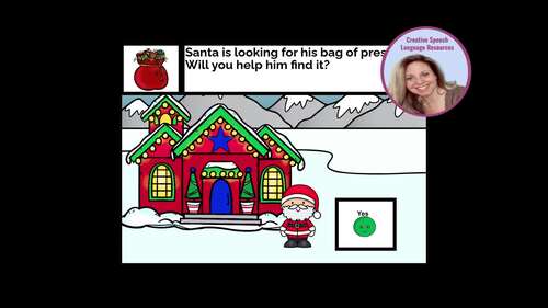 Help Santa Find His Bag. Interactive Language Activity | TPT