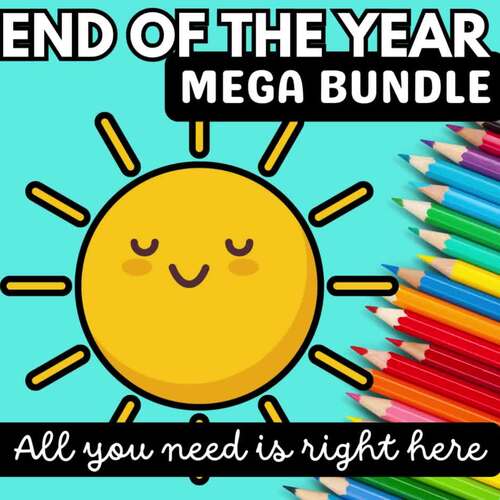 End of Year Mega Bundle | SEL, Crafts, Awards, Reading & Writing Activities