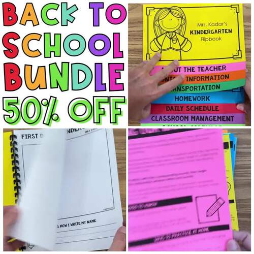 Back to School Activities Kindergarten, Meet the Teacher or Open House ...